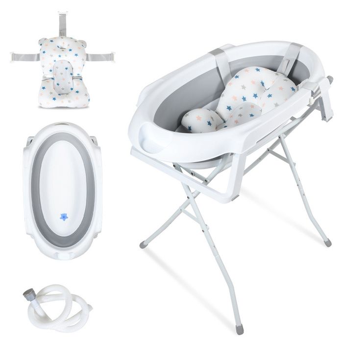 Eulenke Baignoire pour bébé - baignoire pour bébé pliable avec et ...