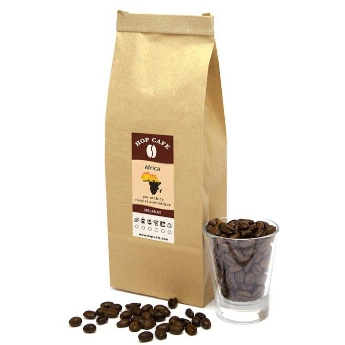 HOP CAFE - Café en grains - Mélange Africa - 250 g - Cdiscount Au quotidien
