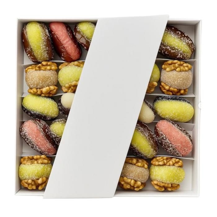 Boite de Dattes & Noix fourrés à la pâte d'amande 450gr Gumuche ...
