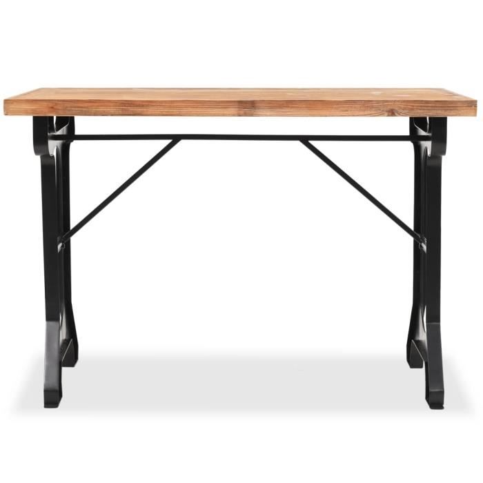 Atyhao Table de salle à manger Sapin massif Dessus de table en bois ...