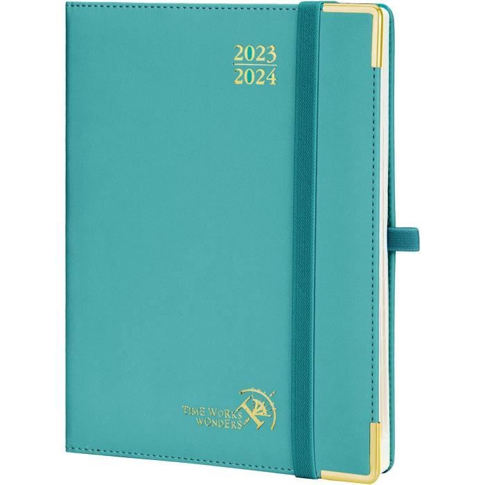 Premium Agenda 2023 2024 Semainier 22X16,5Cm - 17 Mois Agenda Scolaire ...