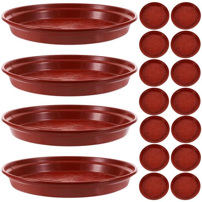 Rouge - Pot de fleurs en plastique pour plantes, Jardinière ...