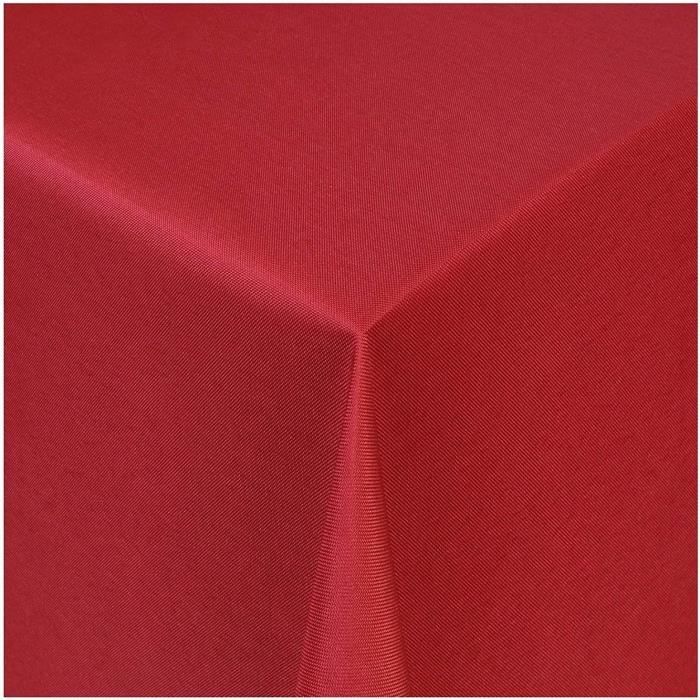 Texmaxx Nappe Au Design Uni 130 X 280 Cm Rectangulaire En Vin Rouge D ...