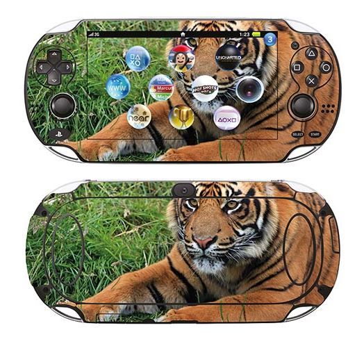 Skin Stickers pour sony ps vita (Sticker : Tigre de sumatra ...