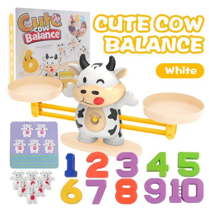 Belle balance de jeu d'équilibre de vache échelle de poids d ...