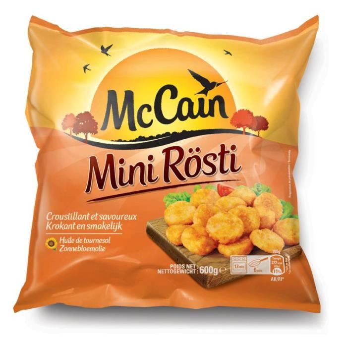 MC CAIN Mini rosti - Nature 600g - Cdiscount