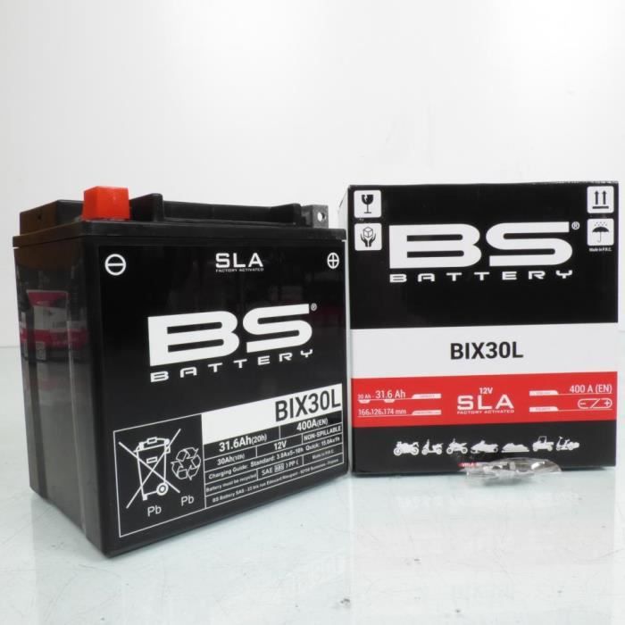 Batterie SLA BS Battery pour Moto Harley Davidson 1450 Flt Series Road 2000 à 2007 YIX30L ...
