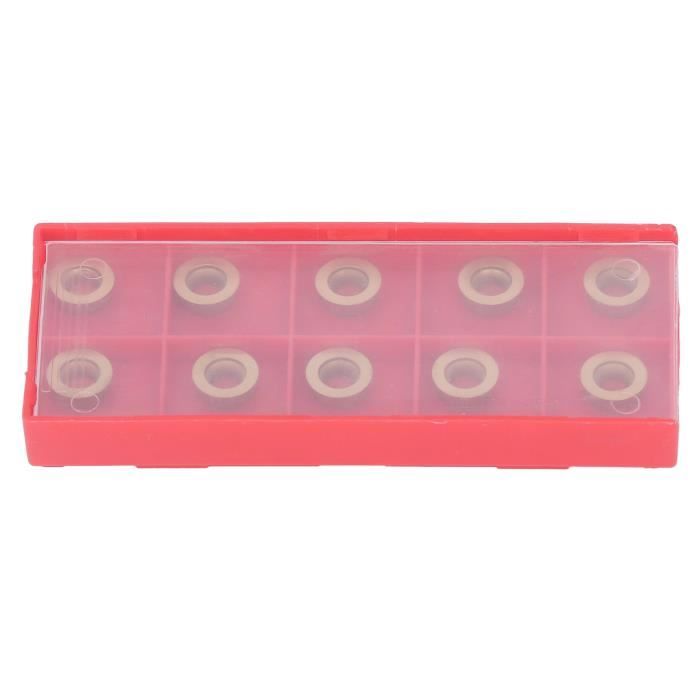Insertion tournante 10 pièces tournant Insert carbure lame tour Cutter fraisage CNC Kit d'outils ...