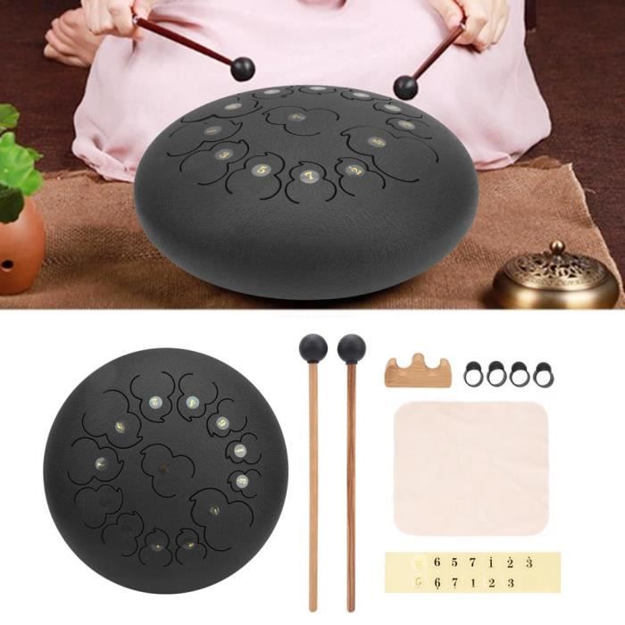 Pourtoujours® Tambour Handpan Steel Tongue Drums à 13 Tons Mini ...