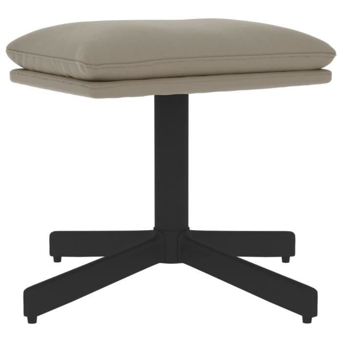 Repose-pieds - GAROSA - Modèle Gris clair - 60x60x36 cm - Velours ...