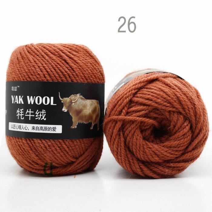 Fil de laine Yak mélangé 100g 1 pièce fin peigné pour tricot écharpe ...