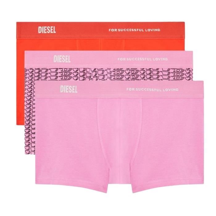 X3 Boxers Rose/Rouge Homme Diesel Timers Rouge - Cdiscount Prêt-à-Porter