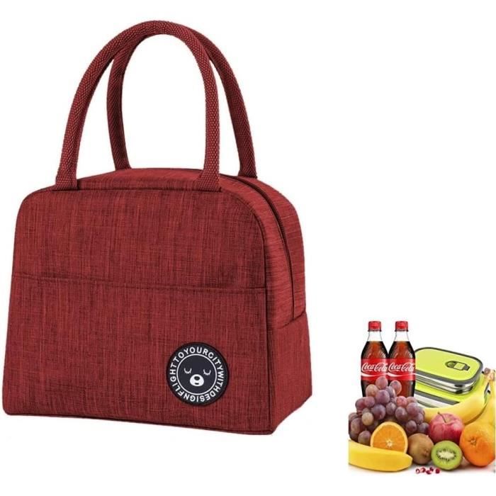 Sac Isotherme Repas,Sac À Lunch Isolé,Panier Repas Portable Lunch Bag À ...