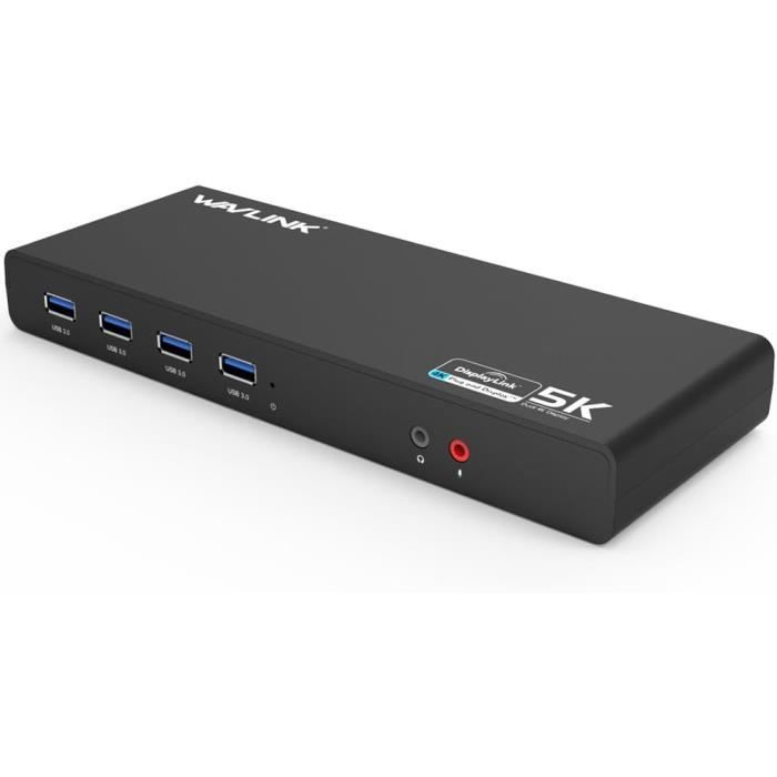 Usb C 5K Ordinateur Portable Station D'Accueil Universelle Ultra Hd Multiple Display Dock Avec 2 ...