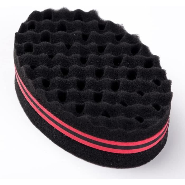 Fituenly Twist Éponge Afro Curl Éponge Grand Double Côté Coiffeur ...