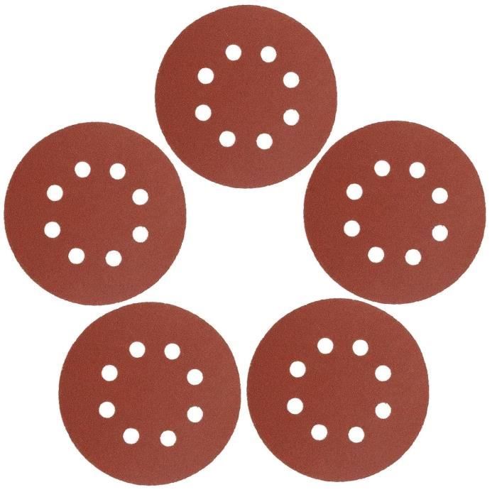 Disques Abrasifs 125mm Grain 40 Papier Poncer 50 PièCes 8 Trous Disque ...