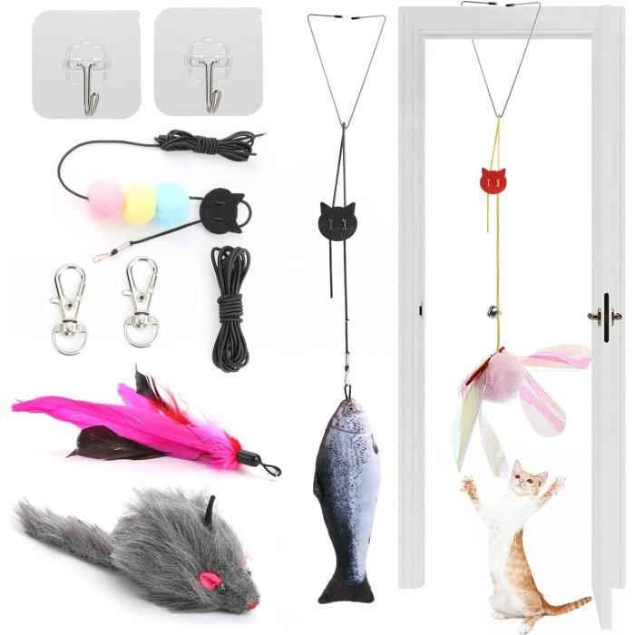 Jouets Chats Intérieur, 9 Pièces Interactifs pour Chats Jouets pour ...
