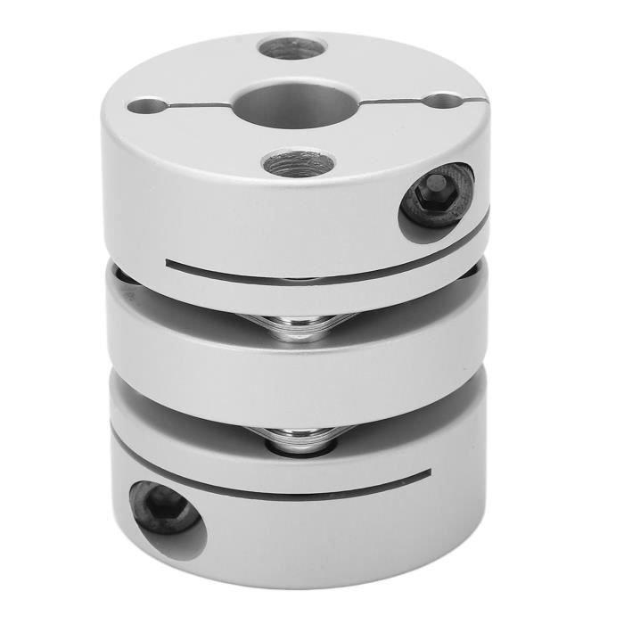 Tbest Accouplement d'arbre moteur Coupleur d'accouplement à double ...