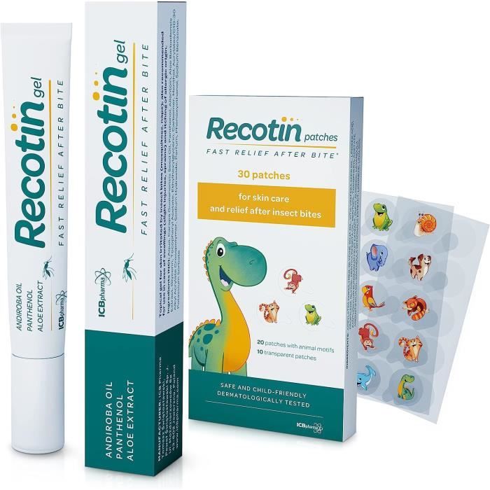 Recotin - After Bite Set - Gel Anti-Démangeaisons Et Apaisant Contre ...