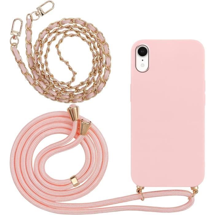 Coque Avec 2 Cordon Pour Apple Iphone Xr 6,55", Coque De Téléphone Avec ...
