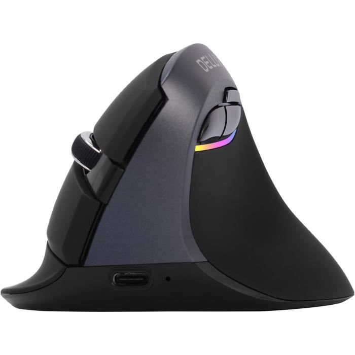 Souris Verticale Ergonomique Sans Fil Silencieux, Bluetooth 5.0 Et 2.4G ...