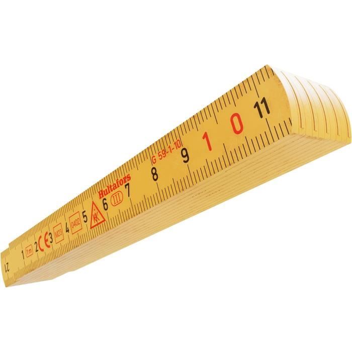Mini mètre pliant 1 mètre pliant MII 1 m en fibre de verre I Fabriqué ...