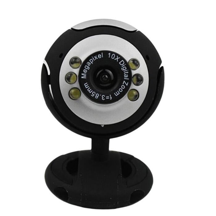 USB Webcam Portable HD 360 degrés Rotation Clip-on Ordinateur pour PC ...