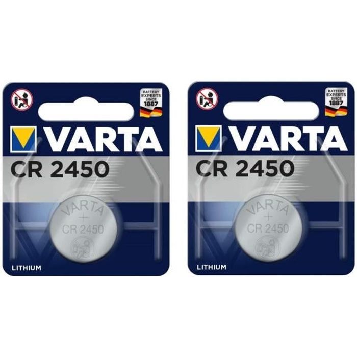 Varta Lot de 2 Pile CR2450 Bouton Lithium 3V - Cdiscount Jeux - Jouets