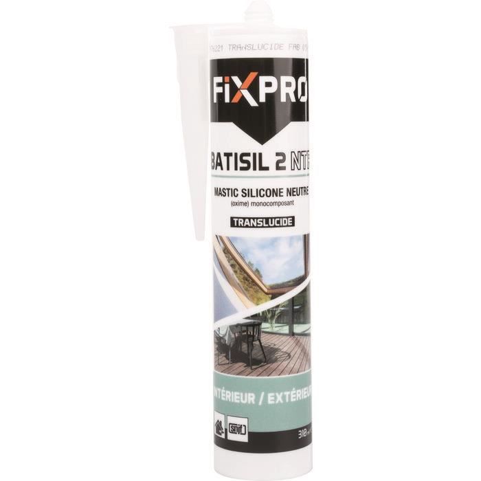 Mastic silicone neutre - Batisil 2 NT - Fixpro - Transparent ...