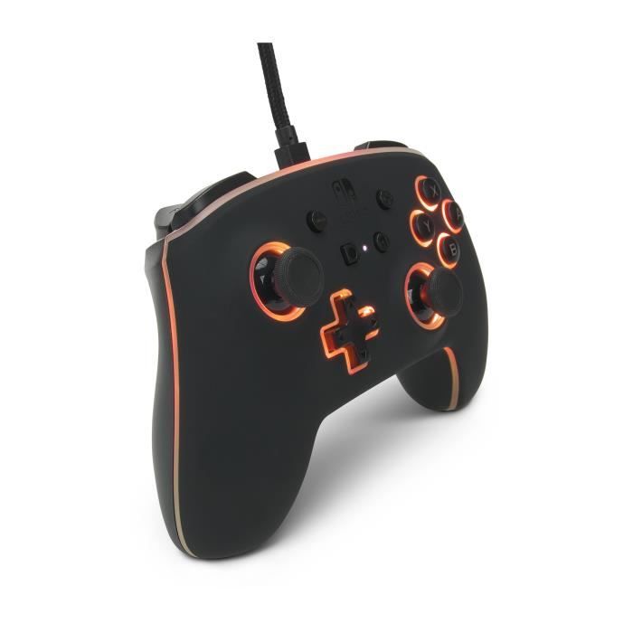 Manette filaire SWITCH SPECTRA RGB Officielle Nintendo avec Câble USB ...