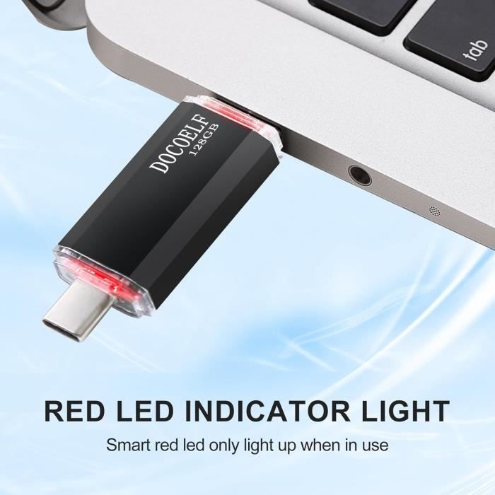 Clé Usb C 128 Go, Otg Mini Cle Usb 128Gb Type C Clef Usb 128Go 2 En 1 ...
