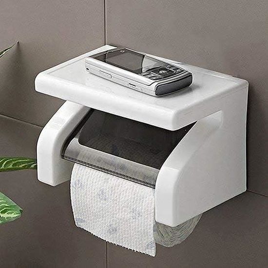 Porte-Rouleau De Papier Toilette Mural Étanche En Plastique Robuste Et ...