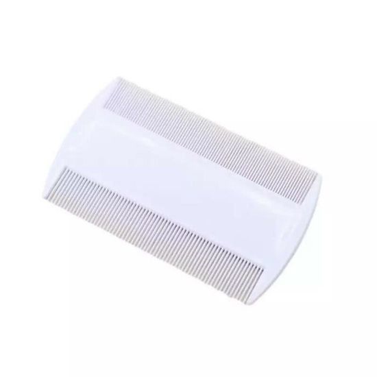 Peigne Blanc A Poux Lentes Anti Poux Puce Cheveux 9x5 Peignes À Dents ...