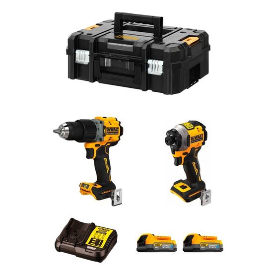 DeWALT Kit DCK2050E2T (DCD805 + DCF850 + 2 x 1,7 Ah Powerstack + DCB115 + TSTAK II) - Cdiscount ...