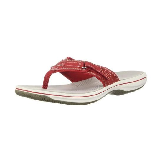 Tongs Femme Rouge - Cdiscount Sport