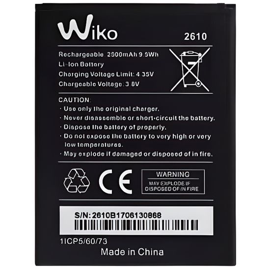 Batterie Wiko Y 60 - Cdiscount Téléphonie