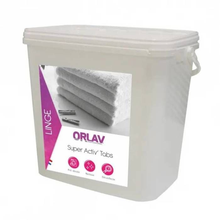 ORLAV- Lessive pastilles désinfectantes - Power activ' - x125 ...