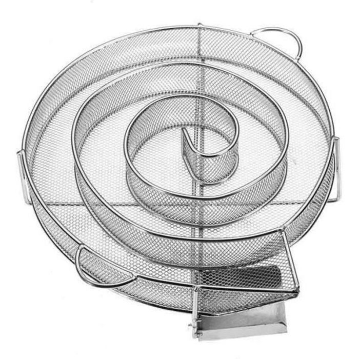 USTENSILE BARBECUE PLANCHA Rond Acier Inoxydable Générateur de Fumée ...