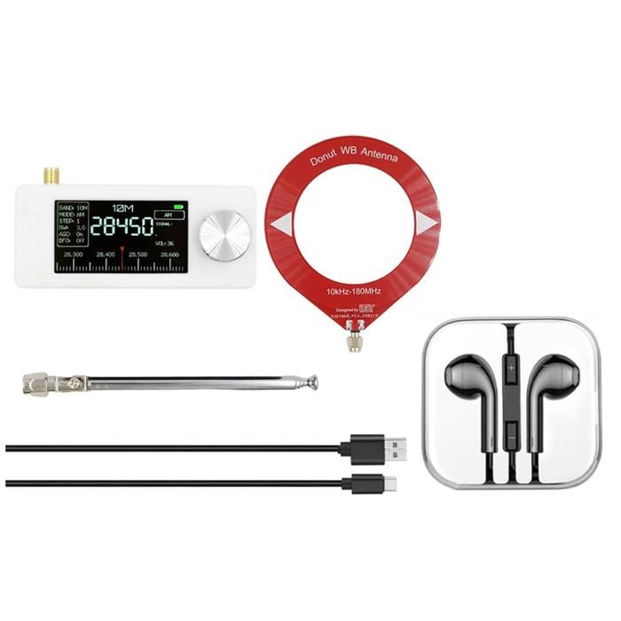 Mini Récepteur Radio Portable SI4732 10 KHz-180 MHz AM FM HF SW MW VHF ...