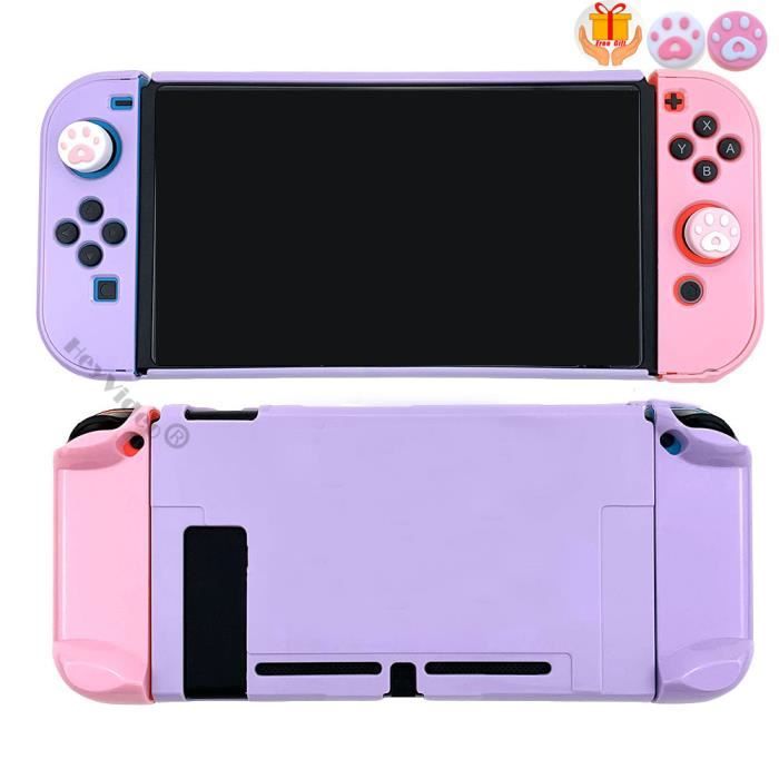 Violet - Coque de protection rigide colorée amovible pour Nintendo ...