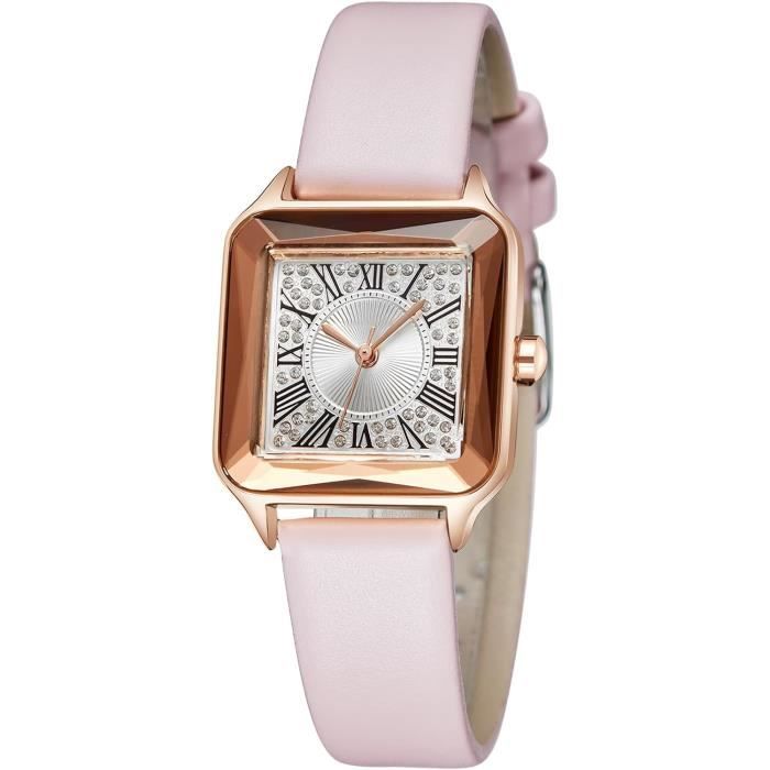 Montre Femme Cuir Bracelet Élégant Étanche Montre Bracelet Classique ...