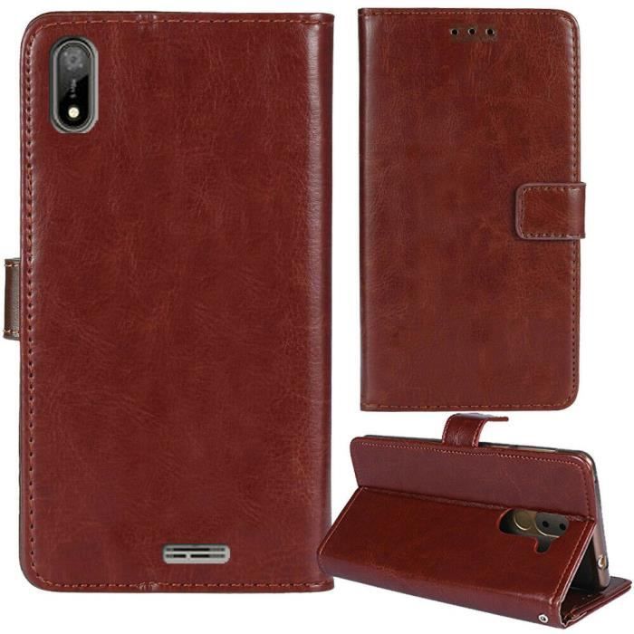 Etui antichoc en cuir Cas pour SFR Altice S33 MARRON - Cdiscount Téléphonie