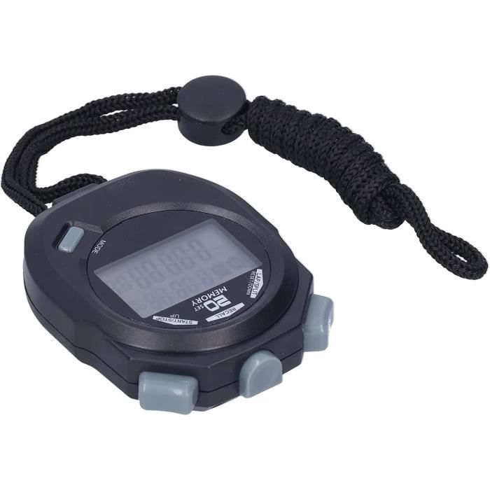 LI-0 Chronomètre électronique, chronographe numérique Sportif avec ...