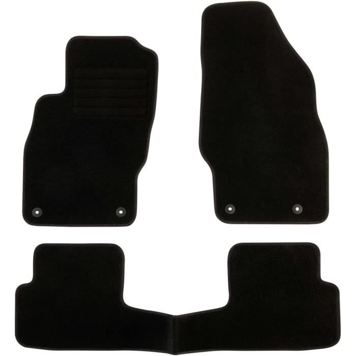 1763624 Tapis Auto - Sur Mesure - Tapis de sol pour Voiture - 3 Pièces ...