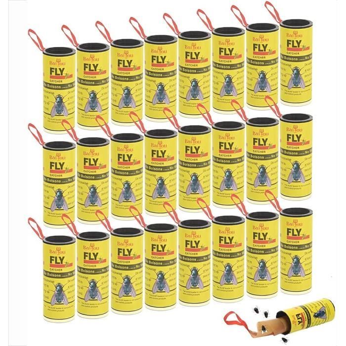 Attrape Mouche Efficace Piège à Mouches Papier Tue Moucherons Interieur ...