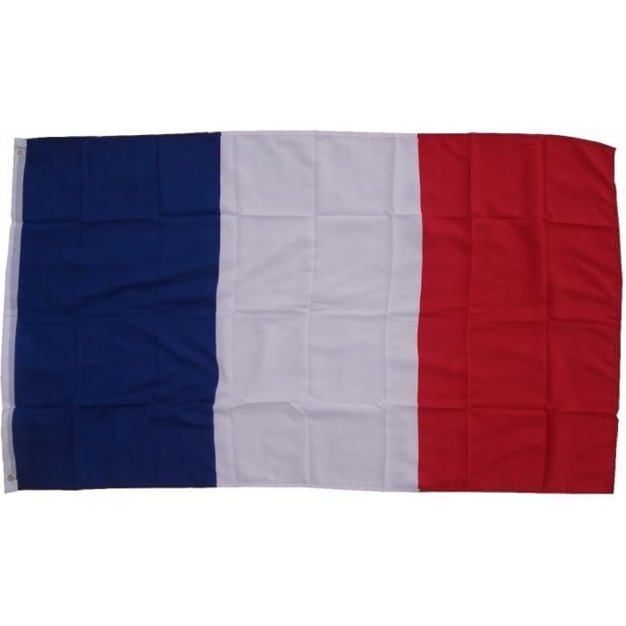 Drapeau - France - 90 x 150 cm - 100% polyester - Résistant aux ...