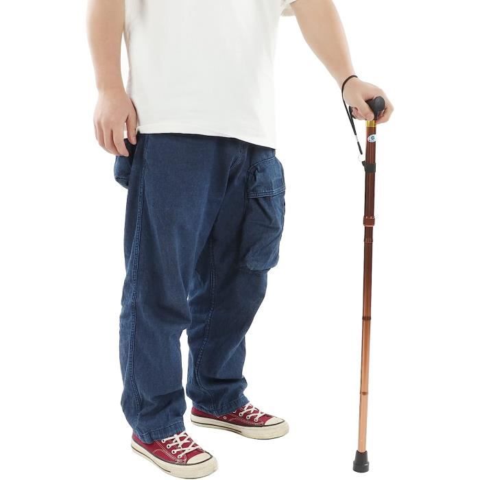 Canne De Marche Pliante Pliable Réglable, Bâton De Marche Antidérapant ...