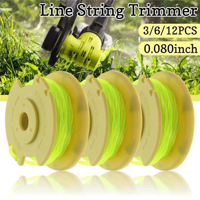 Ligne de coupe pour tondeuse - Ryobi - AC14RSLA - 11ft - 0.080 pouces - Jaune - Cdiscount Jardin