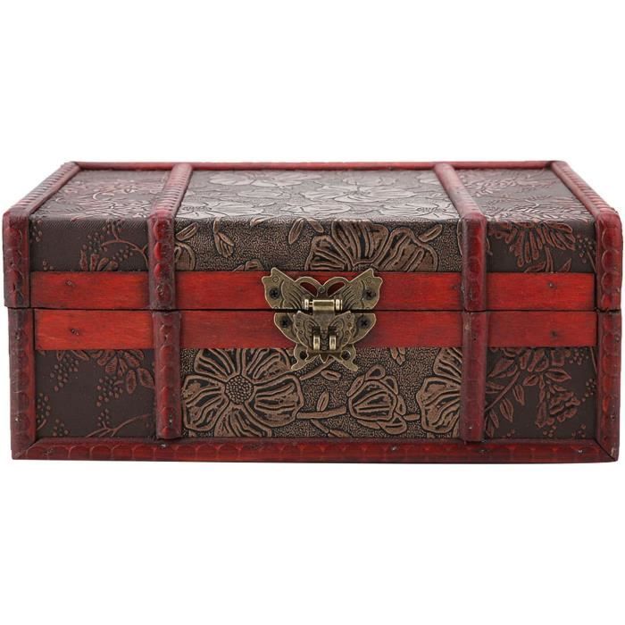 Boîte Décorative En Bois, Boîte De Rangement Antique, Boîte De ...