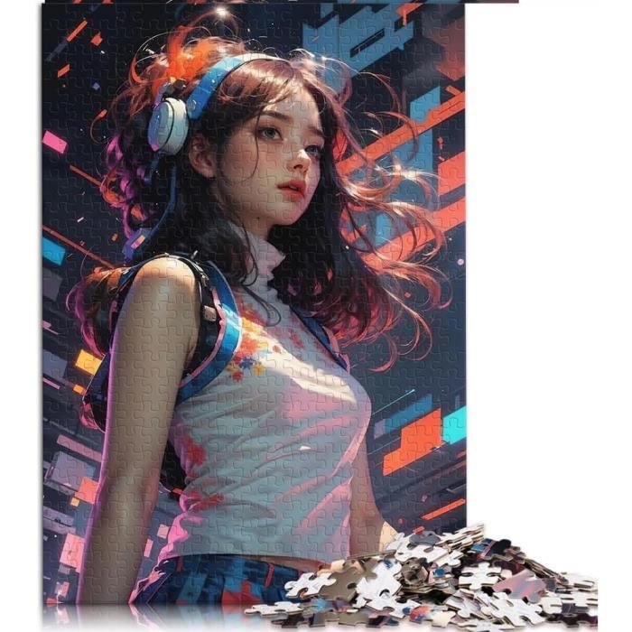 Puzzle Pour Adultes 500 Pièces Puzzle Jolie Fille Puzzle En Bois Pour ...